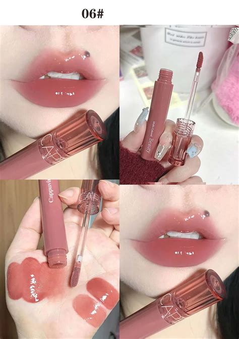 Прозрачный блеск для губ с фруктовым соком | AliExpress
