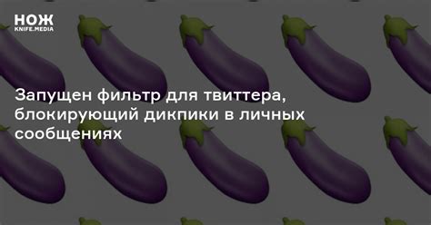 Запущен фильтр для твиттера, блокирующий дикпики в личных сообщениях — Нож
