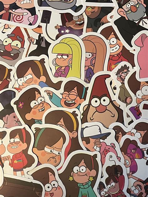 Gravity Falls Stickers | RANDOM Pack of 6 | Mystery Pack | Waterproof ...