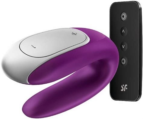 Satisfyer Double Fun Partner Vibrator Violet - Partnervibrator violett ...