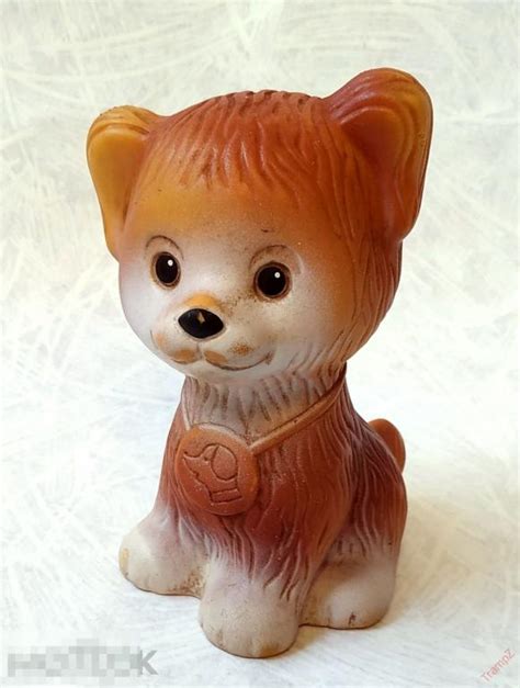 Игрушка пищалка резиновая собака щенок резина #8 — покупайте на Auction ...