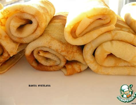 Блинчики в бутылке – кулинарный рецепт