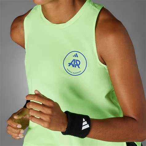 adidas גופיית ריצה adidas Runners Own the Run - ירוק | adidas IL