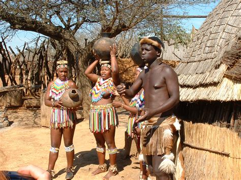 Traditional cultural performance in Zulu village Free Stock Photo ...
