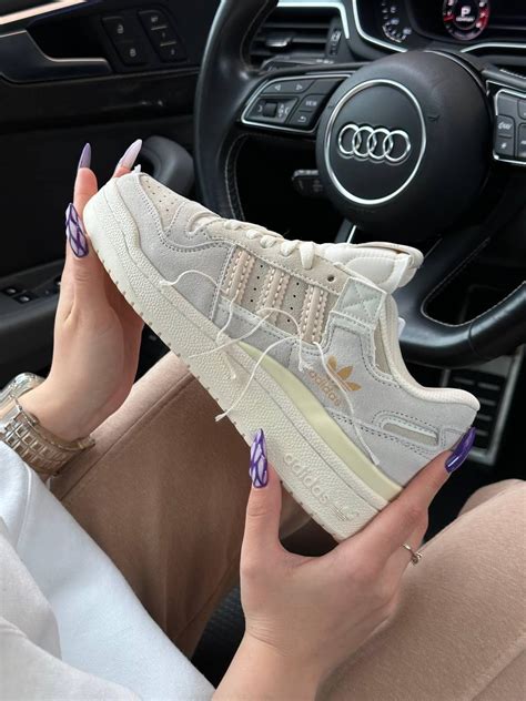 Женские кроссовки Adidas Forum 84 Low Beige Off white Обувь Адидас ...