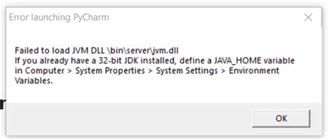 failed to load JVM DLL\bin\server\jvm.dll – IDEs Support (IntelliJ ...