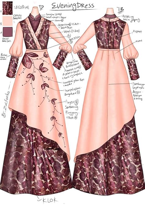 Pin oleh Laras Rumah Mode di Desain Busana By Zulfanco | Model baju ...