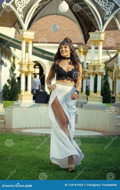 Fashion model defile stock image. Image of fashion, grass - 129181959