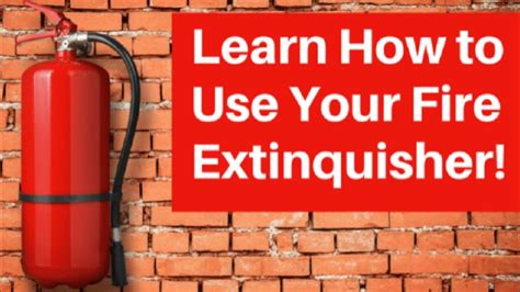 How to use a Fire extinguisher |types| fire extinguisher kaise use karen - YouTube