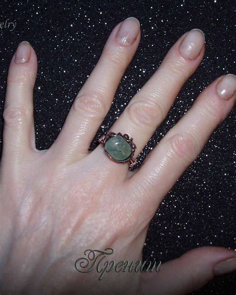 Кольцо с пренитом. Prehnite ring. | Rings for men, Women jewelry, Jewelry