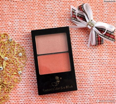 Румяна FFLEUR Radiant Color Box - «Прекрасные бюджетные румяна для лета ...