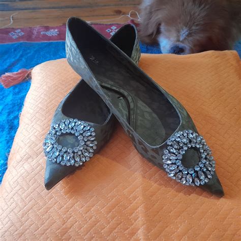 Балетки ZARA Flats with Embellished detal | отзывы
