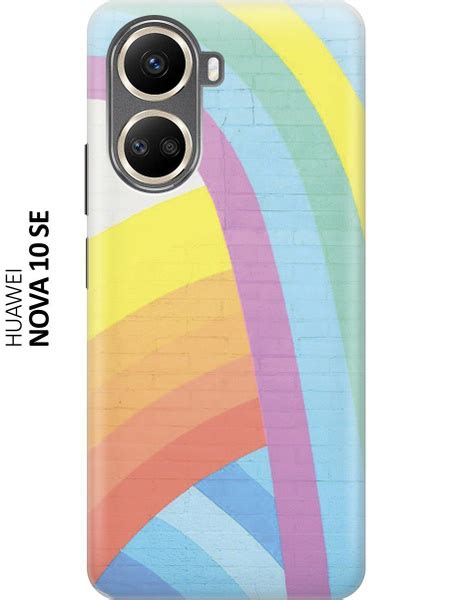 Силиконовый чехол Радуга на кирпичной стене на Huawei nova 10 SE ...