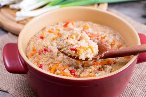 Каша из ячменя с овощами и куриным филе - рецепт приготовления