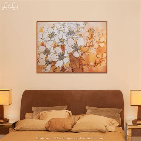 Декоративная картина «Цветы яблони» — Le Lu Decor