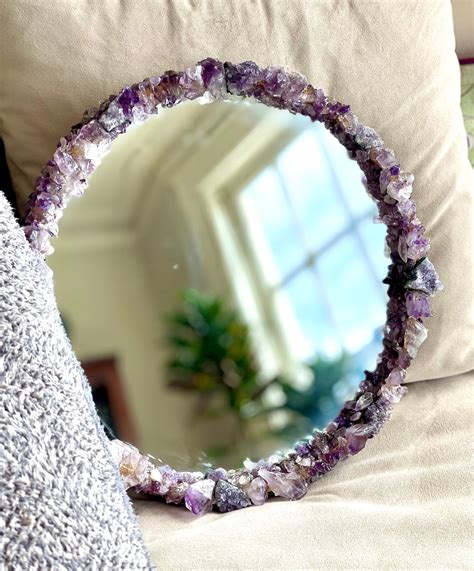 Amethyst Crystal Mirror | Etsy