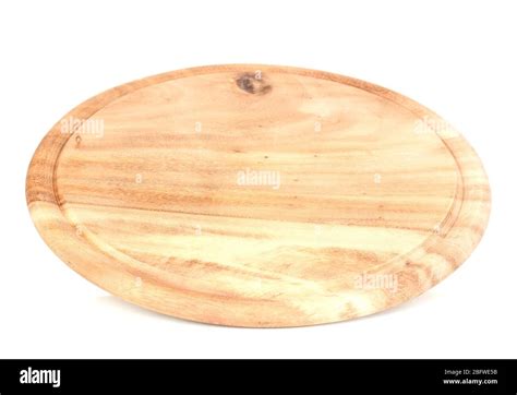 Wooden board isolated on white Stock Photo - Alamy