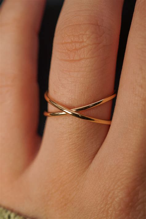X-Ring, 14K Gold Fill – Hannah Naomi Jewelry