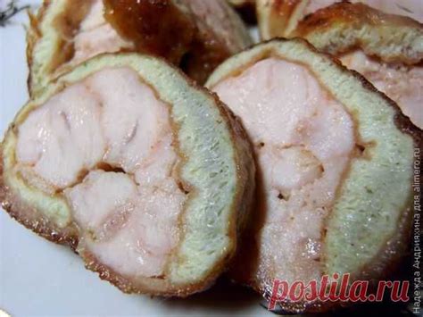 Куриные рулетики (используем кожу с куриных грудок) | Блюда из куриной ...
