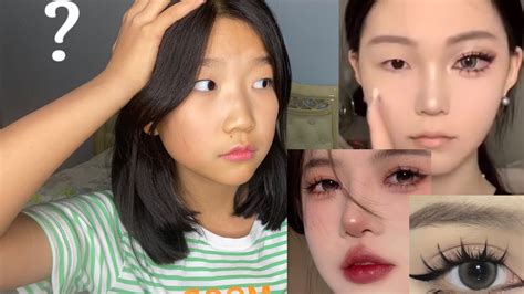 ПЫТАЮСЬ ПОВТОРИТЬ КОРЕЙСКИЙ МАКИЯЖ😳🇰🇷 (это было ошибкой) - YouTube