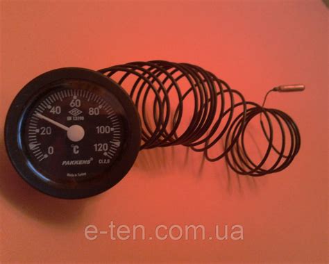 Термометр капиллярный PAKKENS Ø52мм / Tmax=120°С / длина капилляра L=3м ...