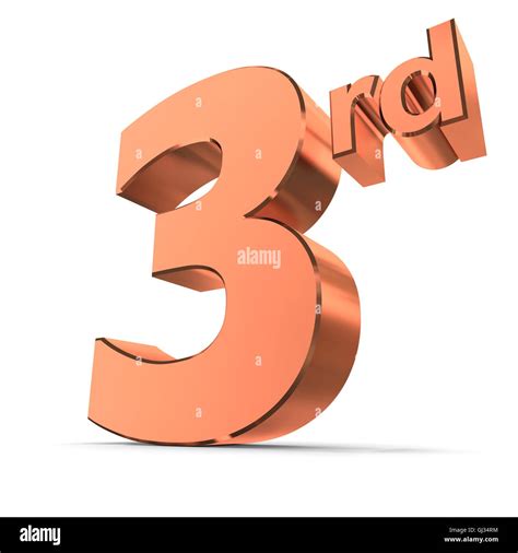 Shiny 3rd - Bronze Stock Photo - Alamy