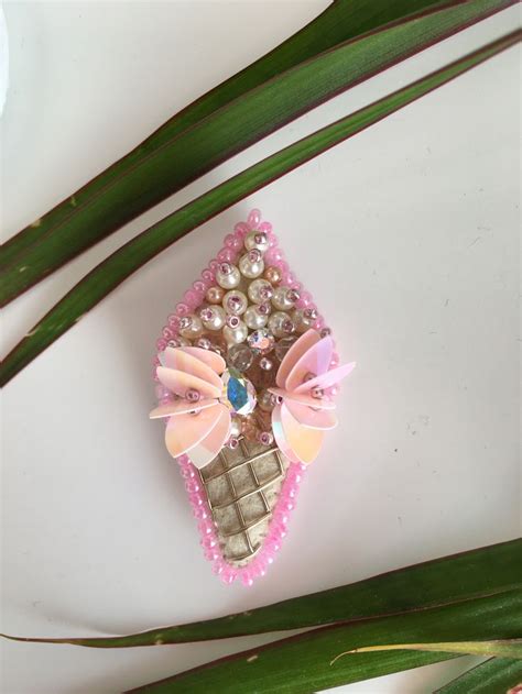 Мини мороженое | Brooch, Jewelry