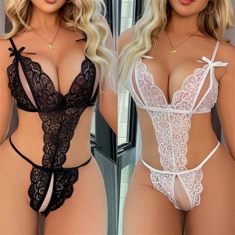 Pinkzoom New Hot Sexy Lingerie Woman Erotic Pajamas Lace Lingerie Sex ...