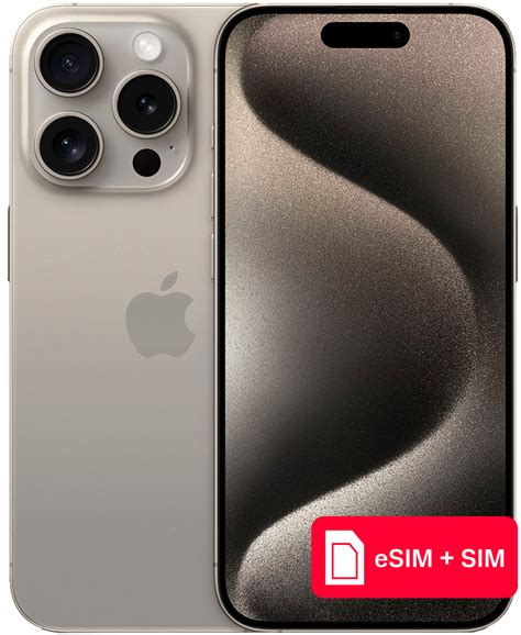 Смартфон Apple iPhone 15 Pro 128Gb eSIM + SIM Натуральный титан: купить ...