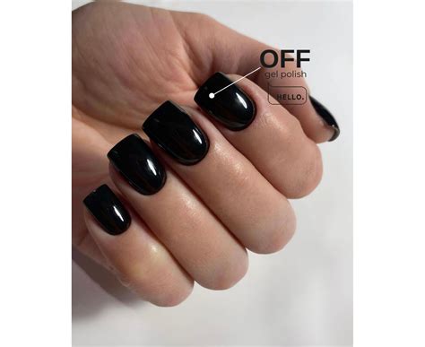 ᐉ HELLO. Gel Polish, OFF, 15 ml, гель-лак, насичений чорний — купить в ...