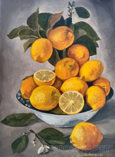 Картина Лимоны. Размеры: 30x40, Год: 2023, Цена: 12000 рублей Художник ...