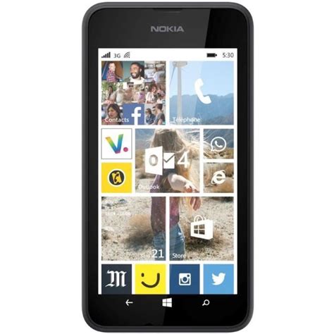Nokia Lumia 530 Noir - Achat smartphone pas cher, avis et meilleur prix ...