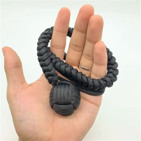 DIY обезьяна кулак кнут браслет открытый EDC веревка для самообороны ...