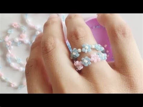 Кольцо из бисера "Цветочки"🌸 - YouTube