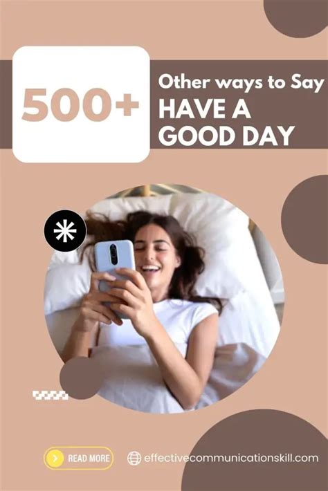 500+ Other ways to say Have a Good Day (synonyms, phrases, Example sentences) - Effective ...