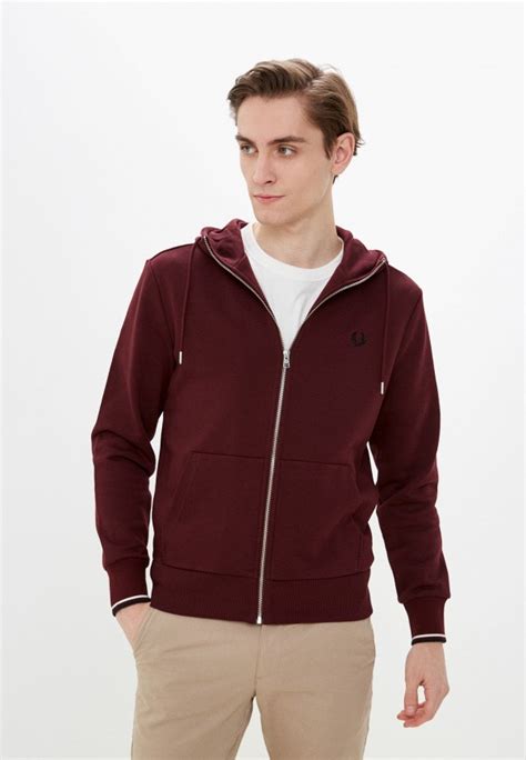 Толстовка Fred Perry, цвет: бордовый, RTLACL780201 — купить в интернет ...