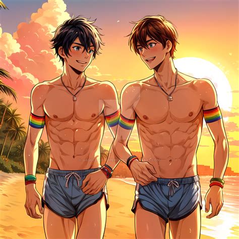 Boy Love at Sunset (Owned by Tanner-Sunday) by gaggedguyropeworks on ...