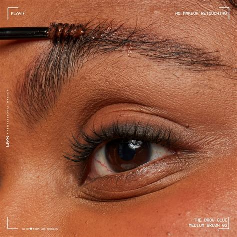 NYX Professional Makeup The Brow Glue, Extreme Hold Tinted