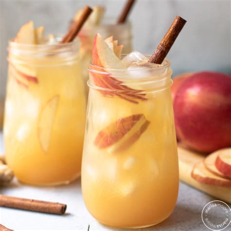 Sparkling Apple Cider Mocktail - Marisa Moore Nutrition