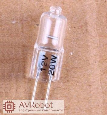 G4 12V 10W, Лампа галогенная 12В, 10Вт, цоколь G4, теплый белый свет ...