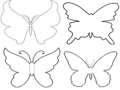 shablony prostyh babochek | Узоры в технике нитяной графики, Бумажные ...