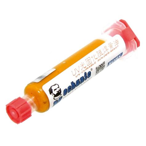 Лак изоляционный Mechanic LY-UVH900, жёлтый, в шприце, 10 ml (LW UV ...
