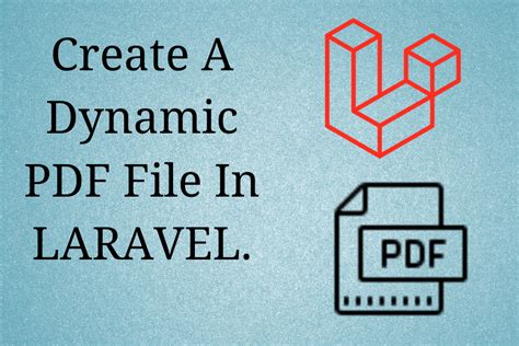 Create A Dynamic PDF File In LARAVEL.How to create PDF in Laravel.