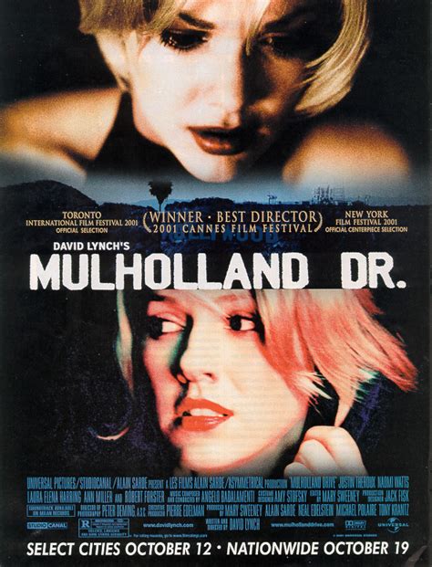 Постеры: Малхолланд Драйв / Постер фильма «Малхолланд Драйв» (2001) #921250