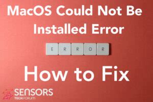 MacOS Could Not Be Installed on Your Computer Error - Fix - How to ...