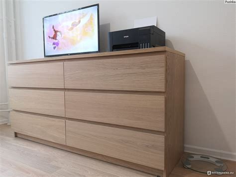 Комод IKEA Мальм - «Стильный и очень вместительный комод из Икеи ...
