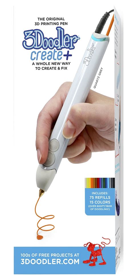 3D-ручка 3Doodler Create Plus Серая 75 стержней (8CPSGYEU3E) купить ...