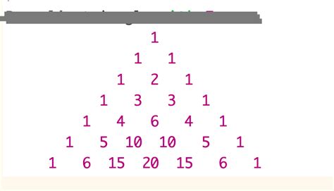 Solved Please format it to print the pascal triangle in this | Chegg.com