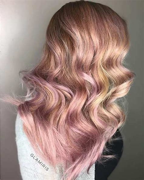 Цвет волос розовое золото | Hair color rose gold, Gold hair colors ...