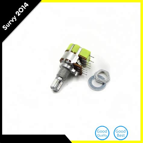 Stereo B50K Ohm Dual Linear Type Taper Volume Control Potentiometer ...